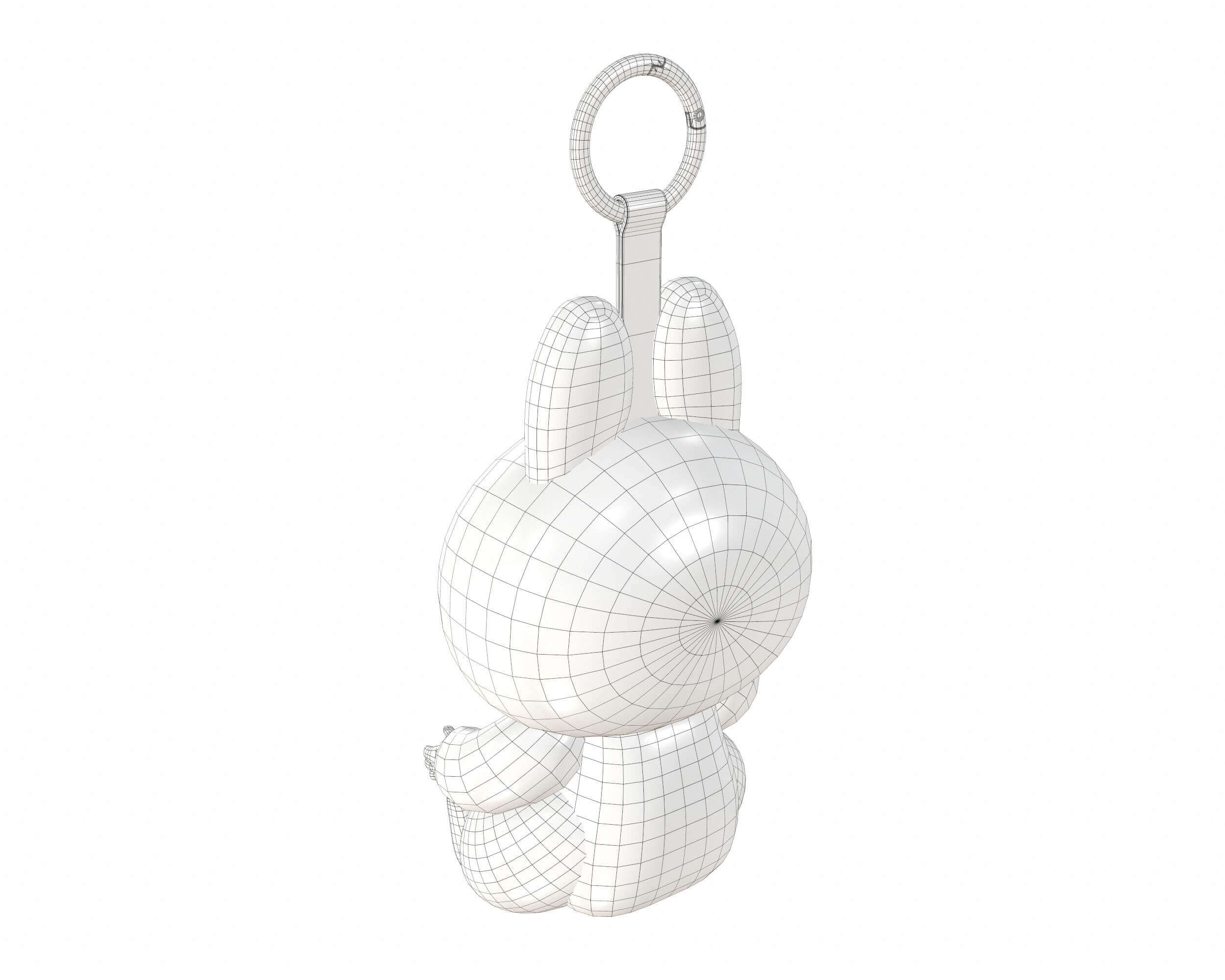 Pop Mart Labubu Monster Key Chain - 3D Model by 3dmonk