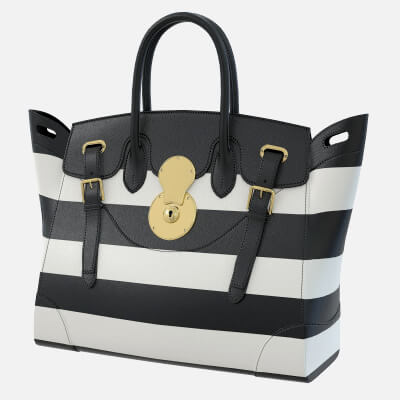 Ralph Lauren Ricky Bag Black White Stripe - 3D Model by 3dmonk