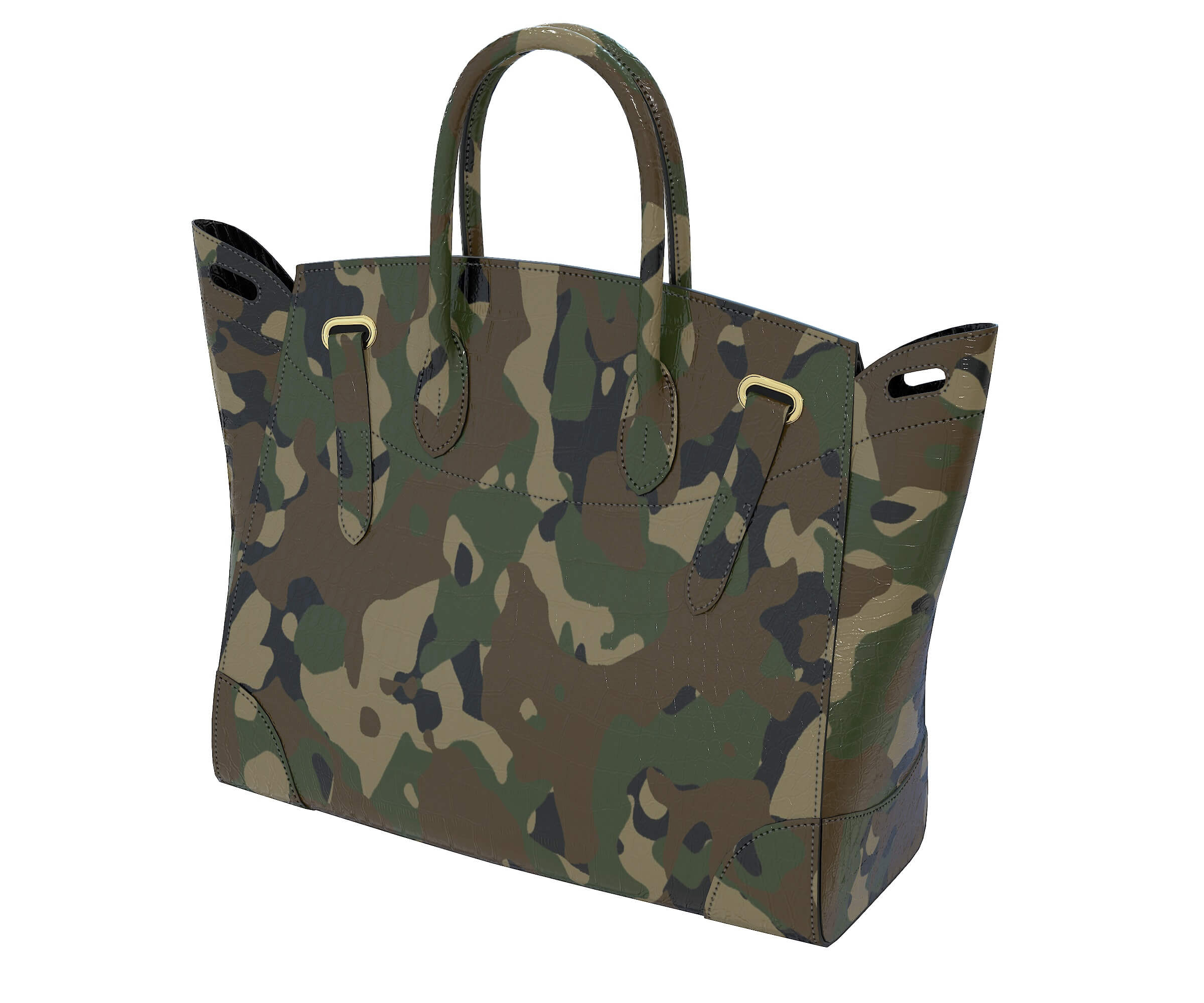 Ralph Lauren Ricky Bag Camo Crocodile - 3D Model by 3dmonk