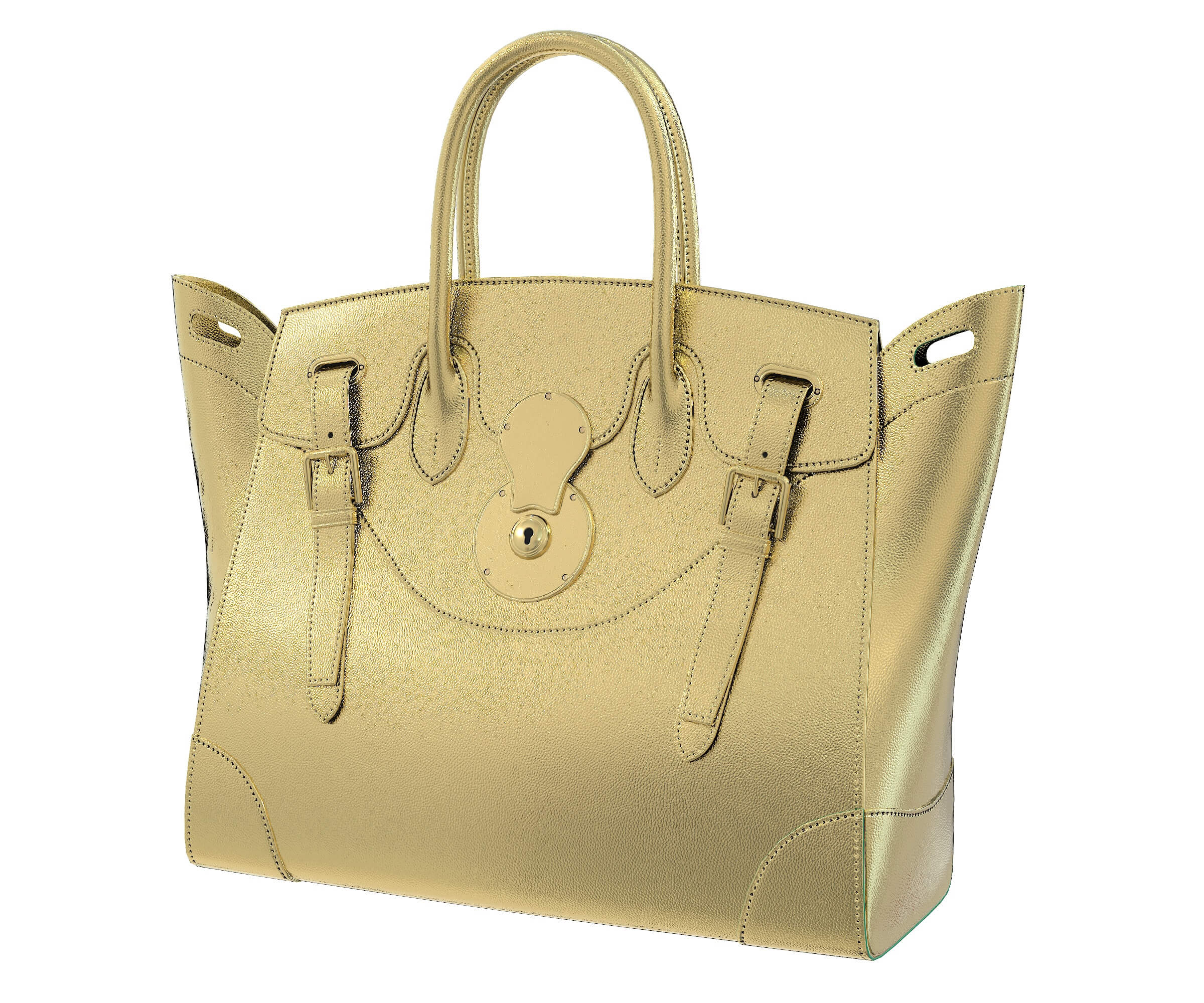 Ralph Lauren Ricky Bag Gold - 3D Model by 3dmonk