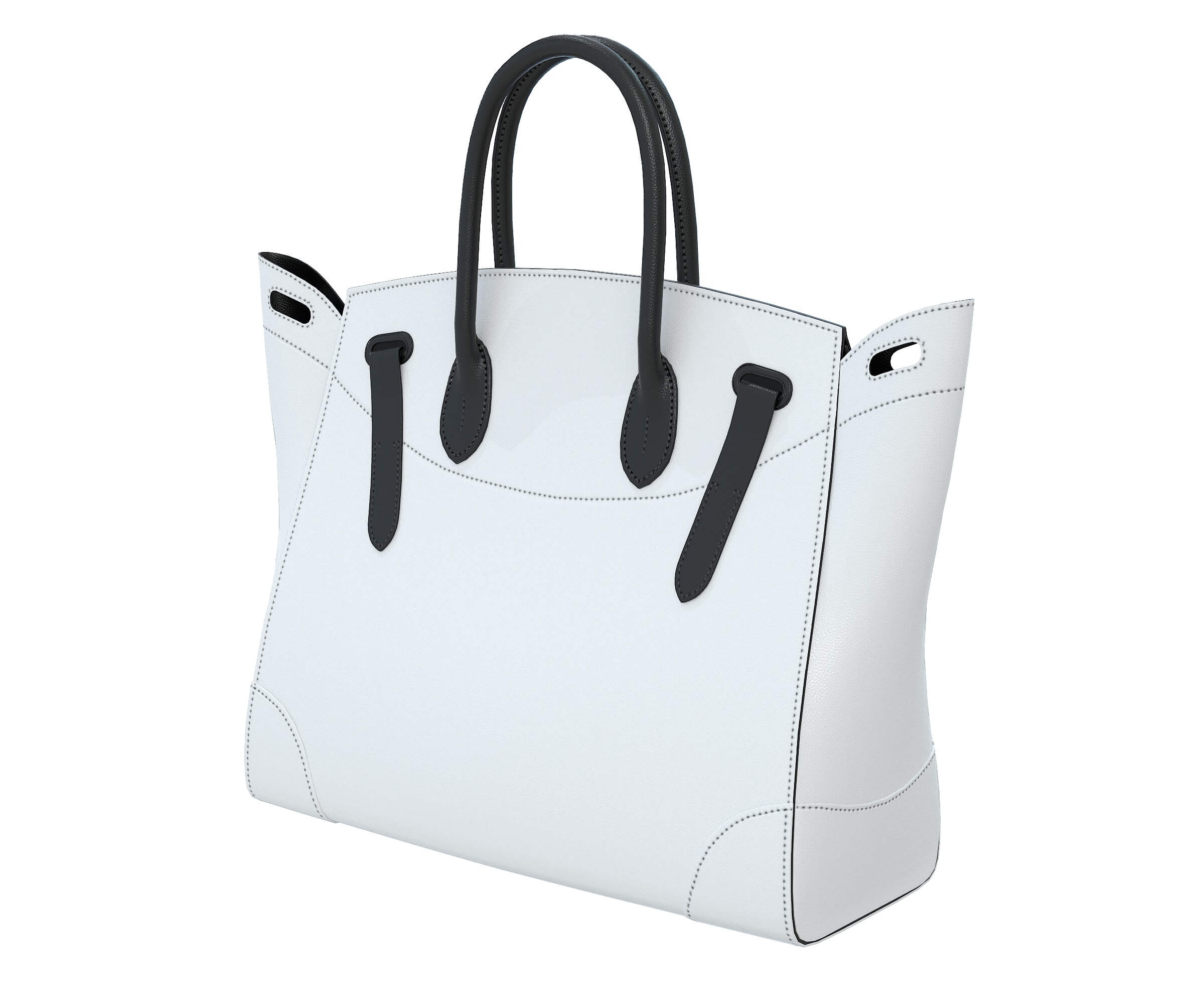 Ralph Lauren Ricky Bag White Leather - 3D Model by 3dmonk