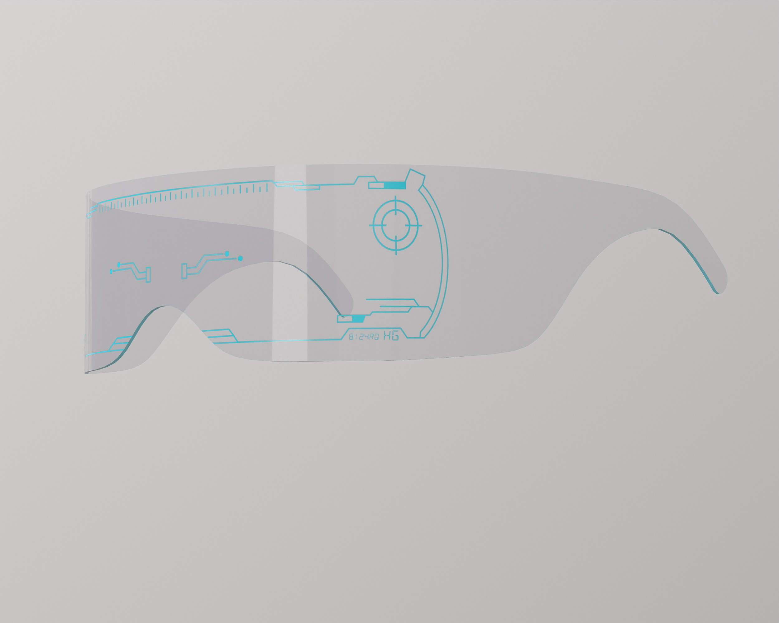 Cyberpunk Sunglasses Modern LED Luminous Colorful - 3D Model by 3dmonk