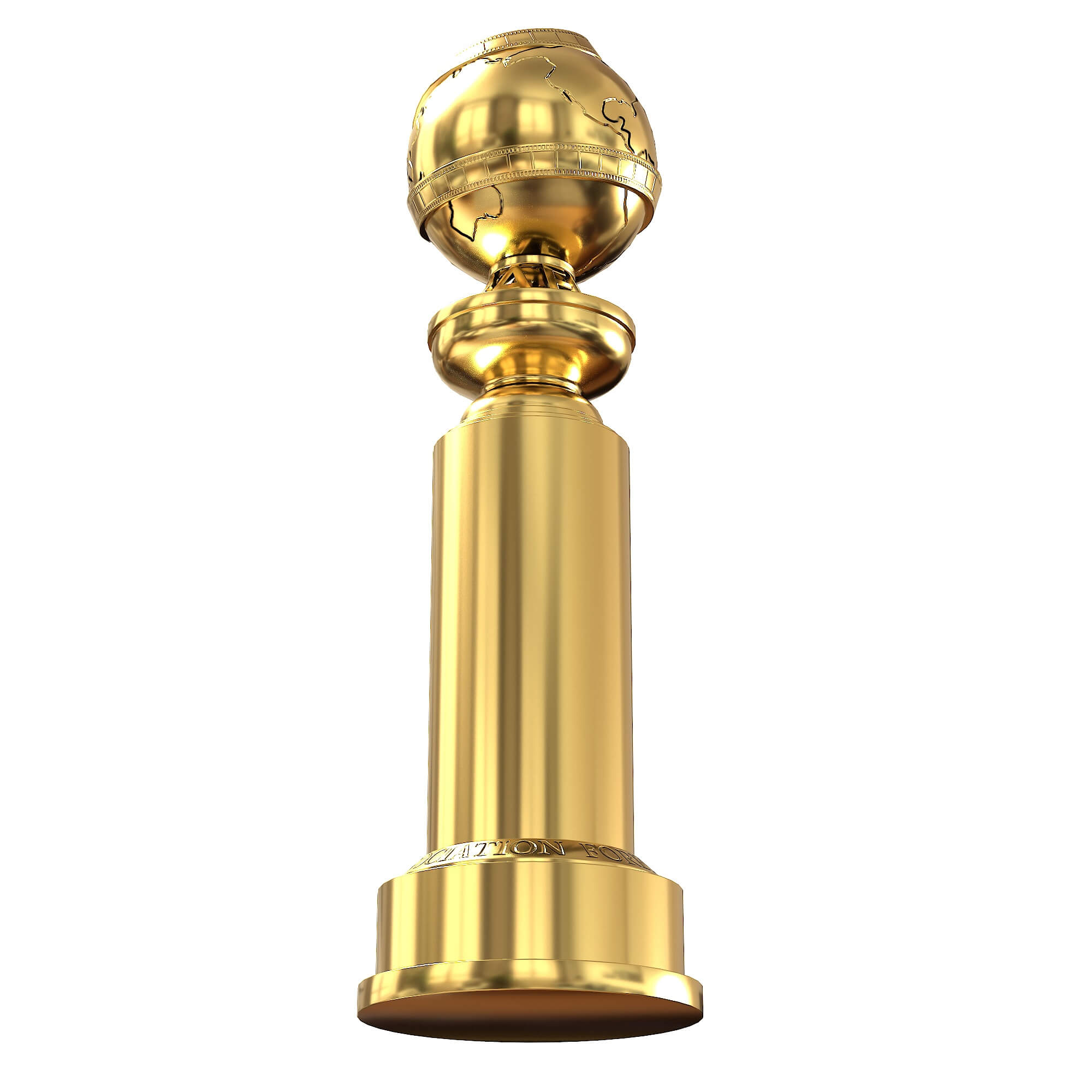The Golden Globe Award Trophy - 3D Model by 3dmonk