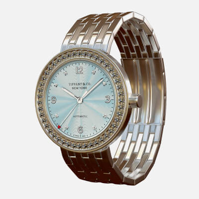 Tiffany Stainless Women’s Watch - 3D Model by 3dmonk