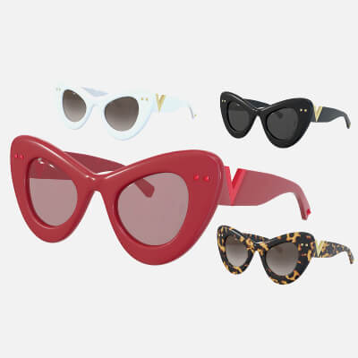Valentino Cat-Eye Acetate Frame Vlogo Signature Sunglases 3D Model by ...