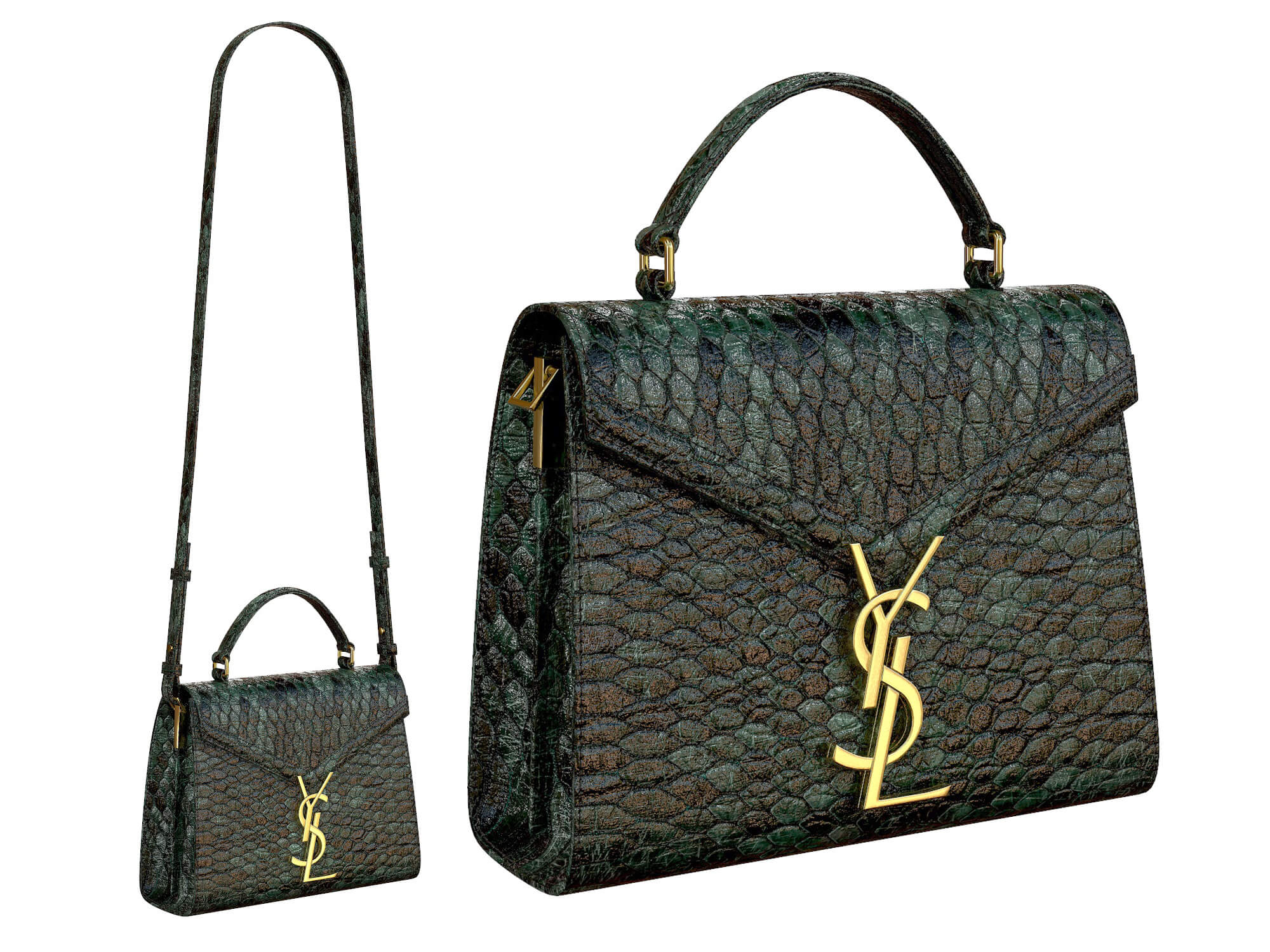 YSL Saint Laurent Cassandra Mini Top Bag Snake - 3D Model by 3dmonk