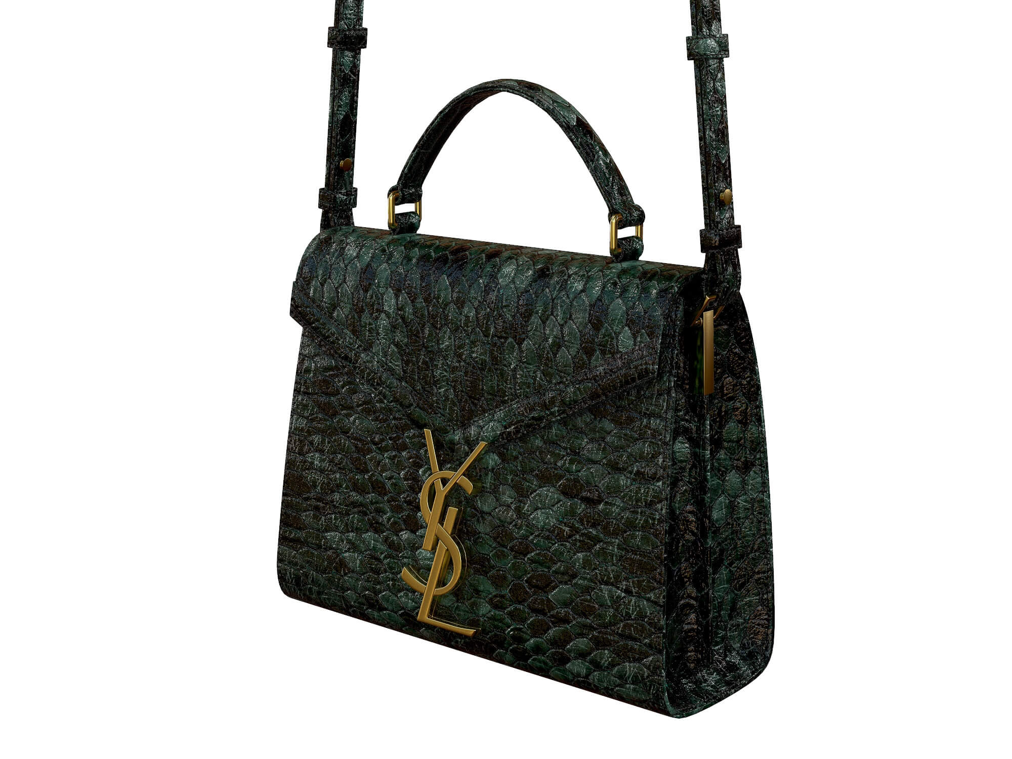 YSL Saint Laurent Cassandra Mini Top Bag Snake - 3D Model by 3dmonk