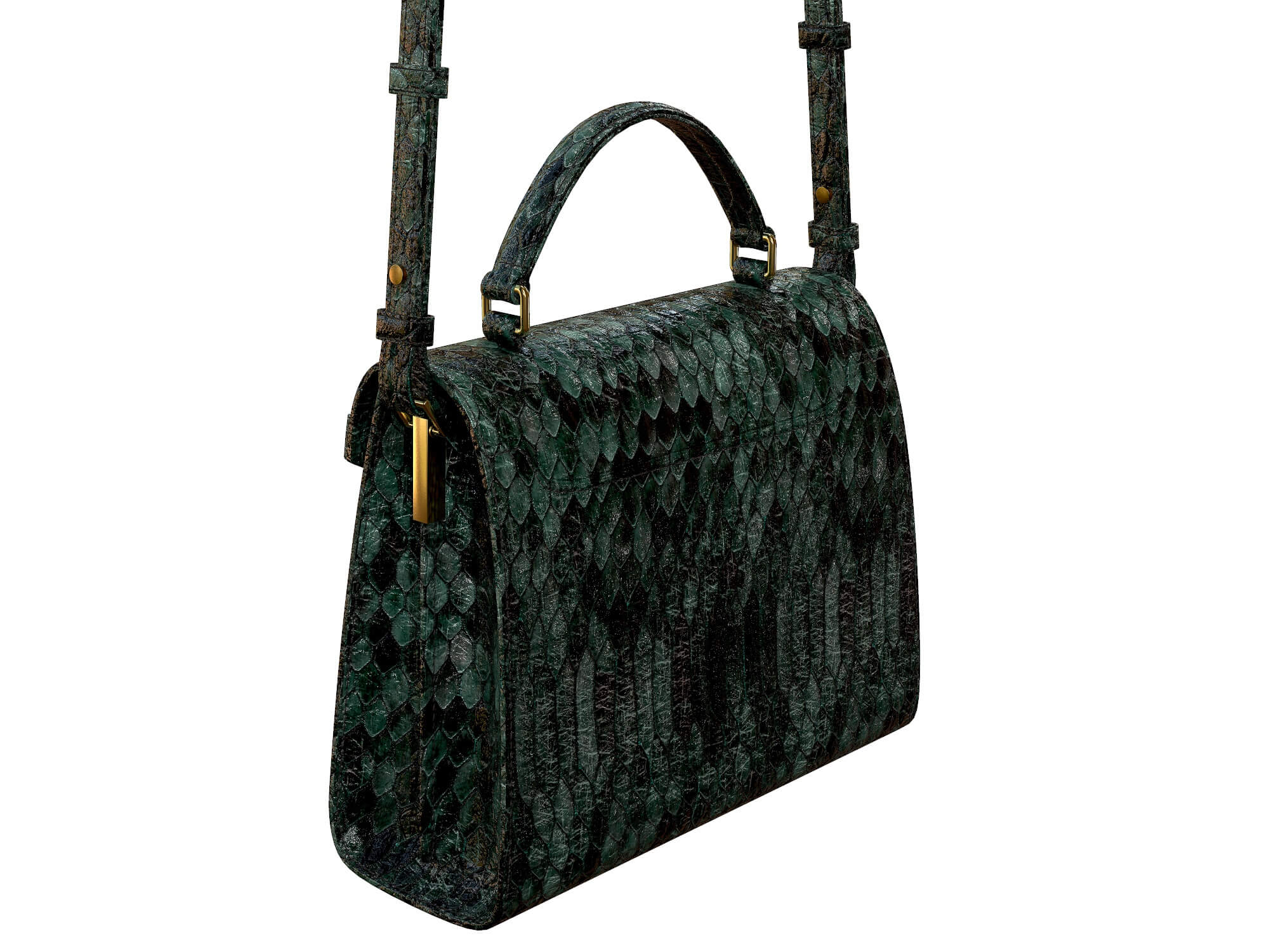 YSL Saint Laurent Cassandra Mini Top Bag Snake - 3D Model by 3dmonk