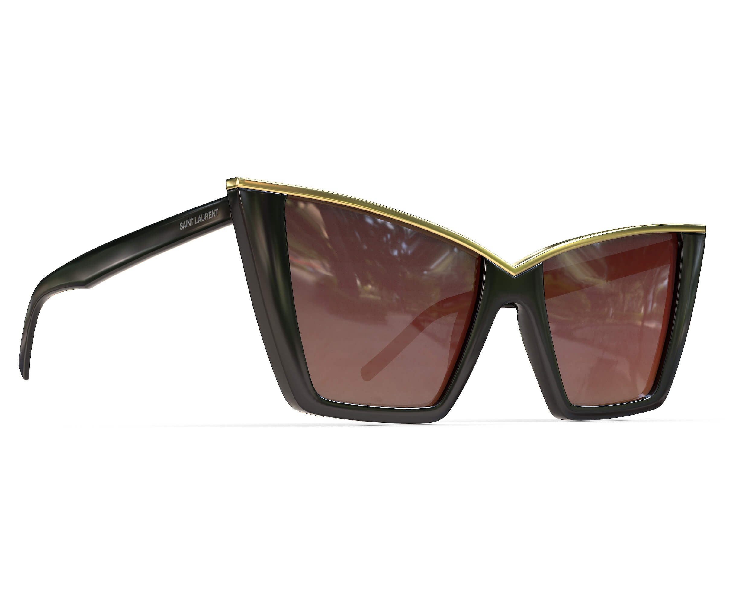 YSL Saint Laurent SL 570 Sunglasses - 3D Model by 3dmonk