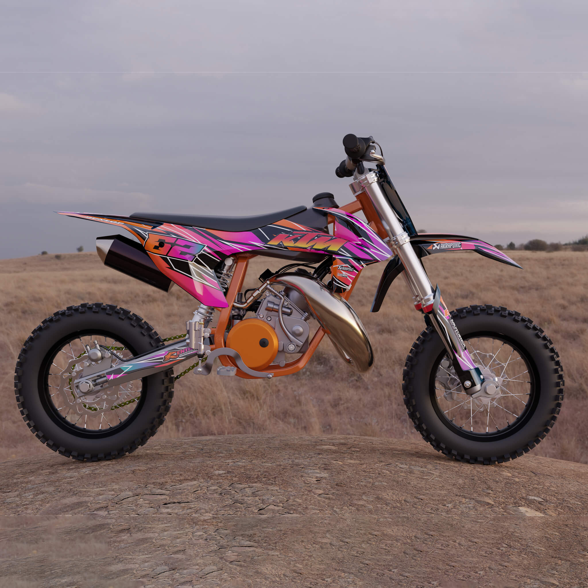 KTM 50 2016-2023 3D Model by 3DNDA