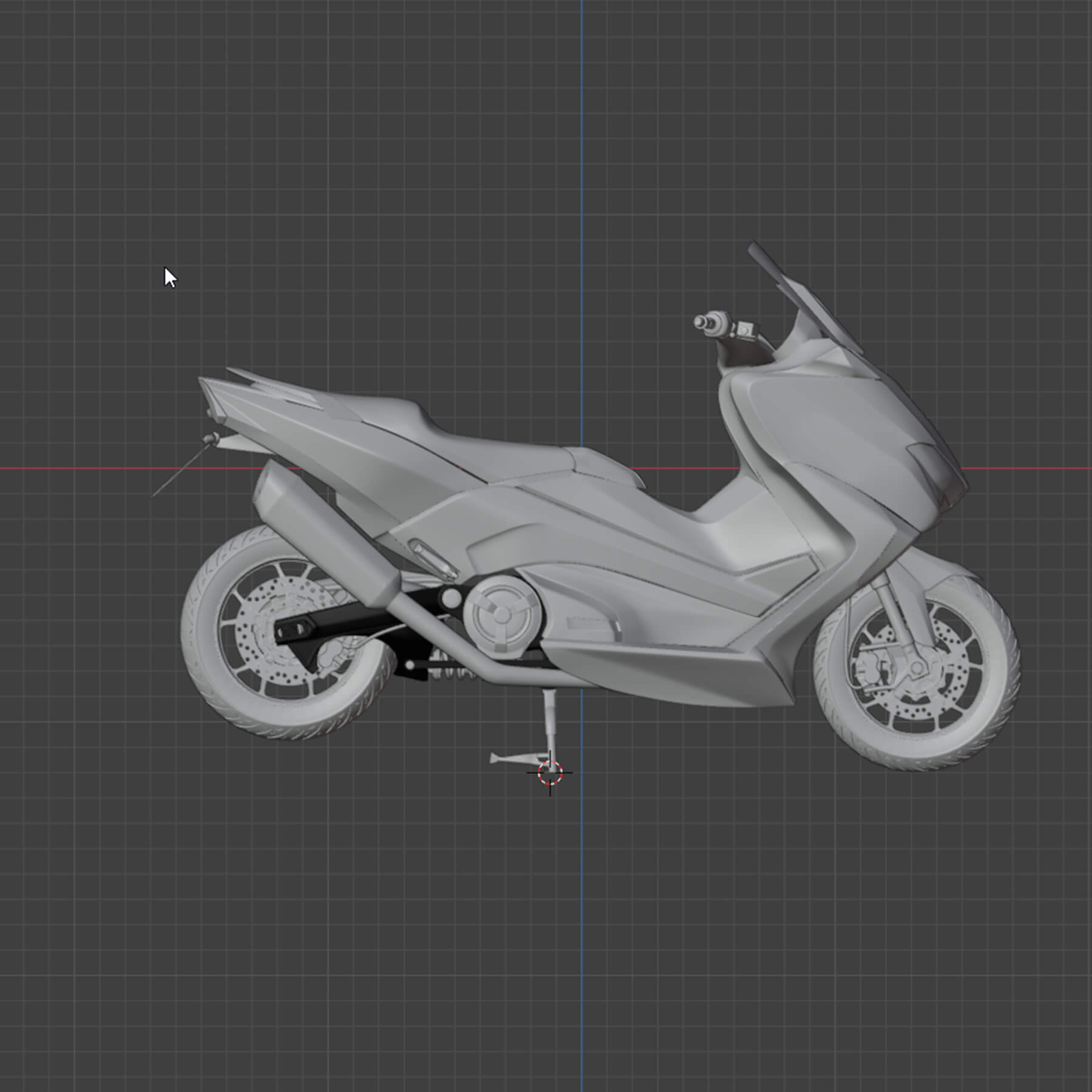 Yamaha TMAX Scooter - 3D Model by 3DNDA