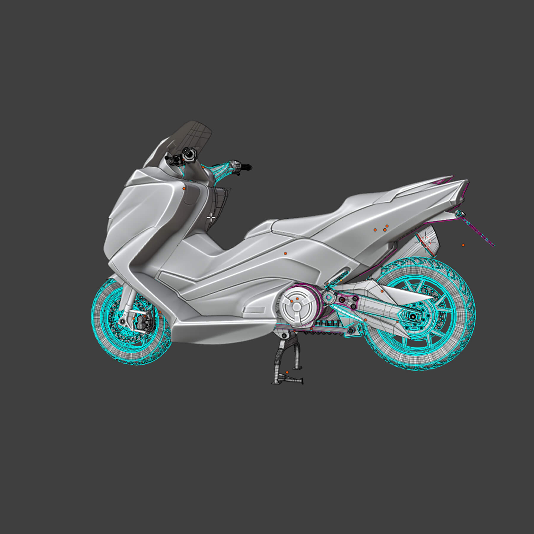 Yamaha TMAX Scooter - 3D Model by 3DNDA