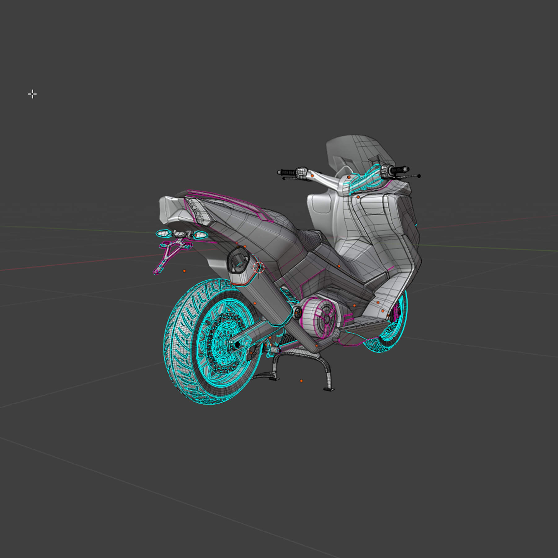 Yamaha TMAX Scooter - 3D Model by 3DNDA