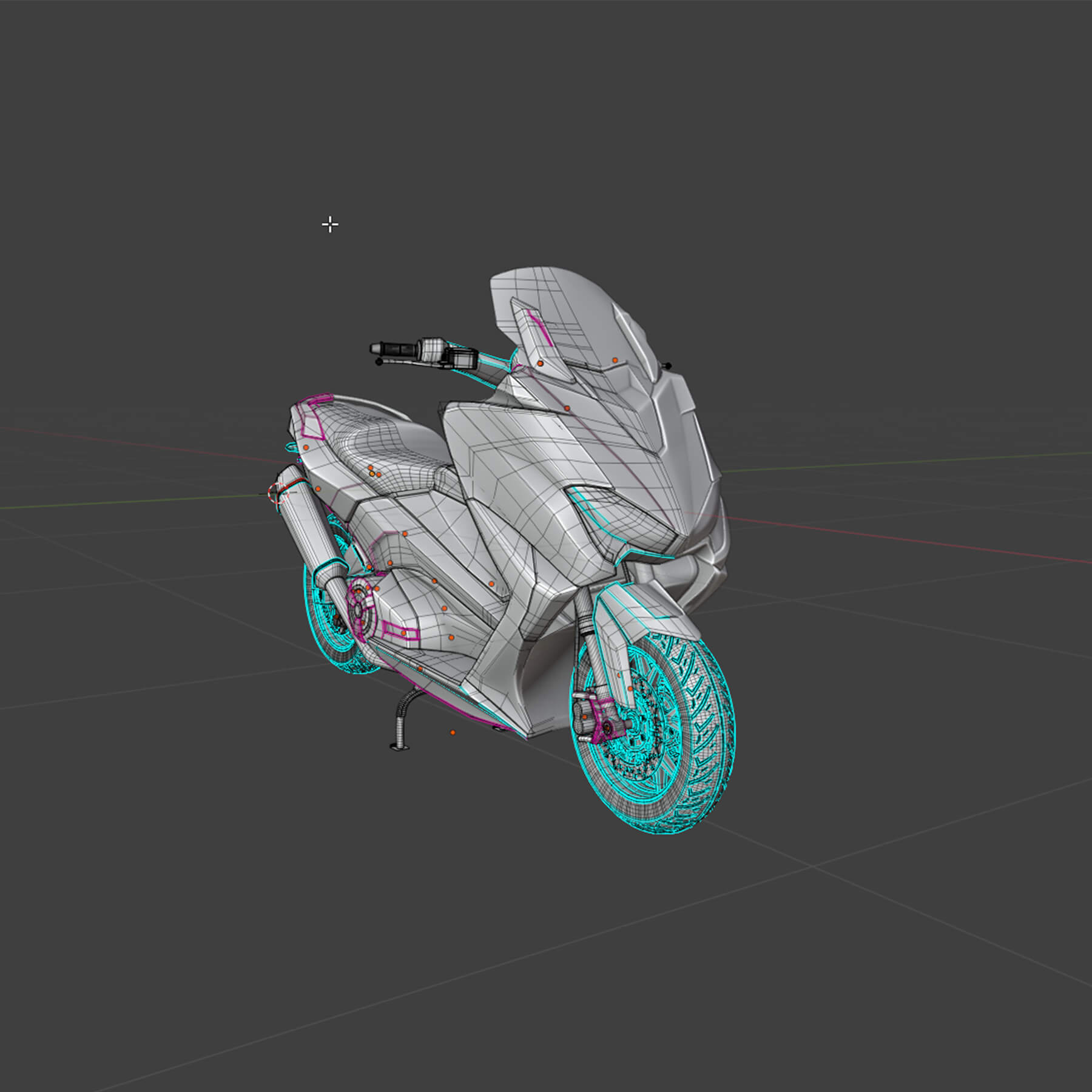Yamaha TMAX Scooter - 3D Model by 3DNDA
