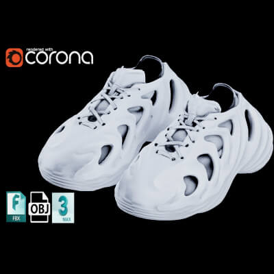 Adidas Adifom Q Shoes Low Poly PBR - 3D Model by 3Dog_Artist