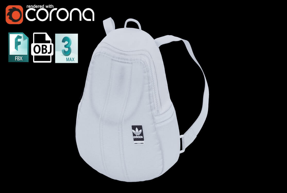 Adidas Training Backpack Low Poly PBR - 3D Model by 3Dog_Artist