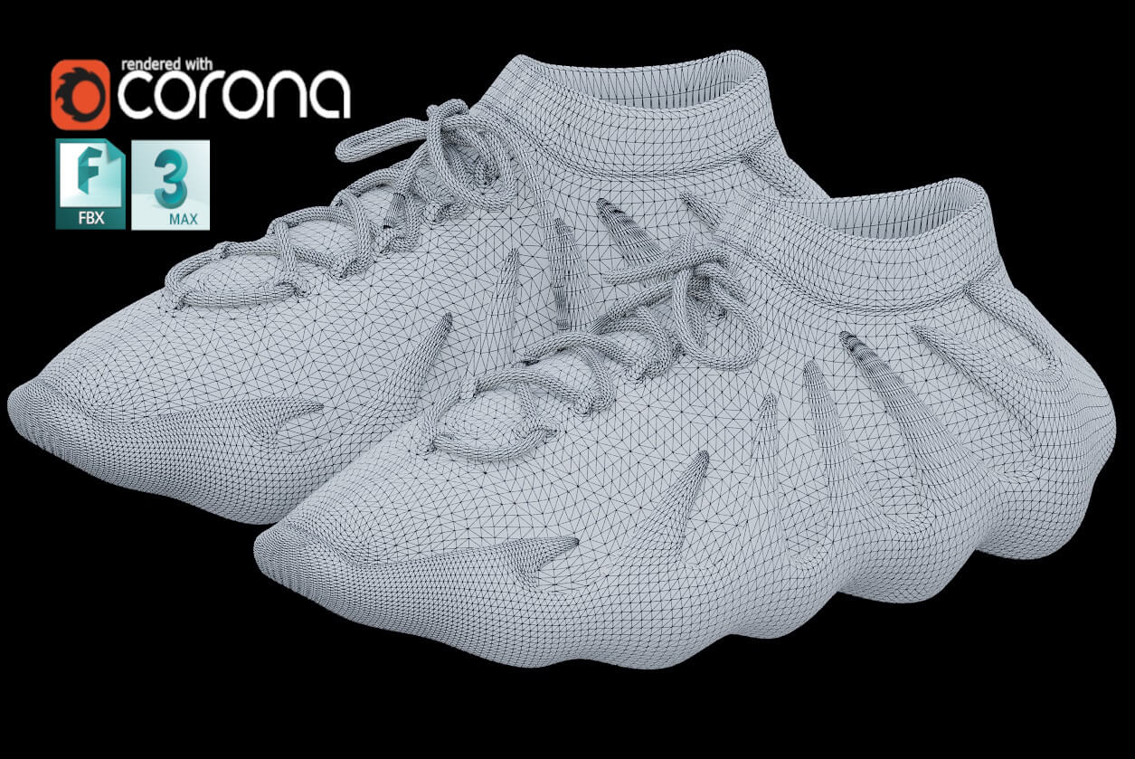 Adidas Yeezy 450 Shoes Low Poly PBR - 3D Model by 3Dog_Artist
