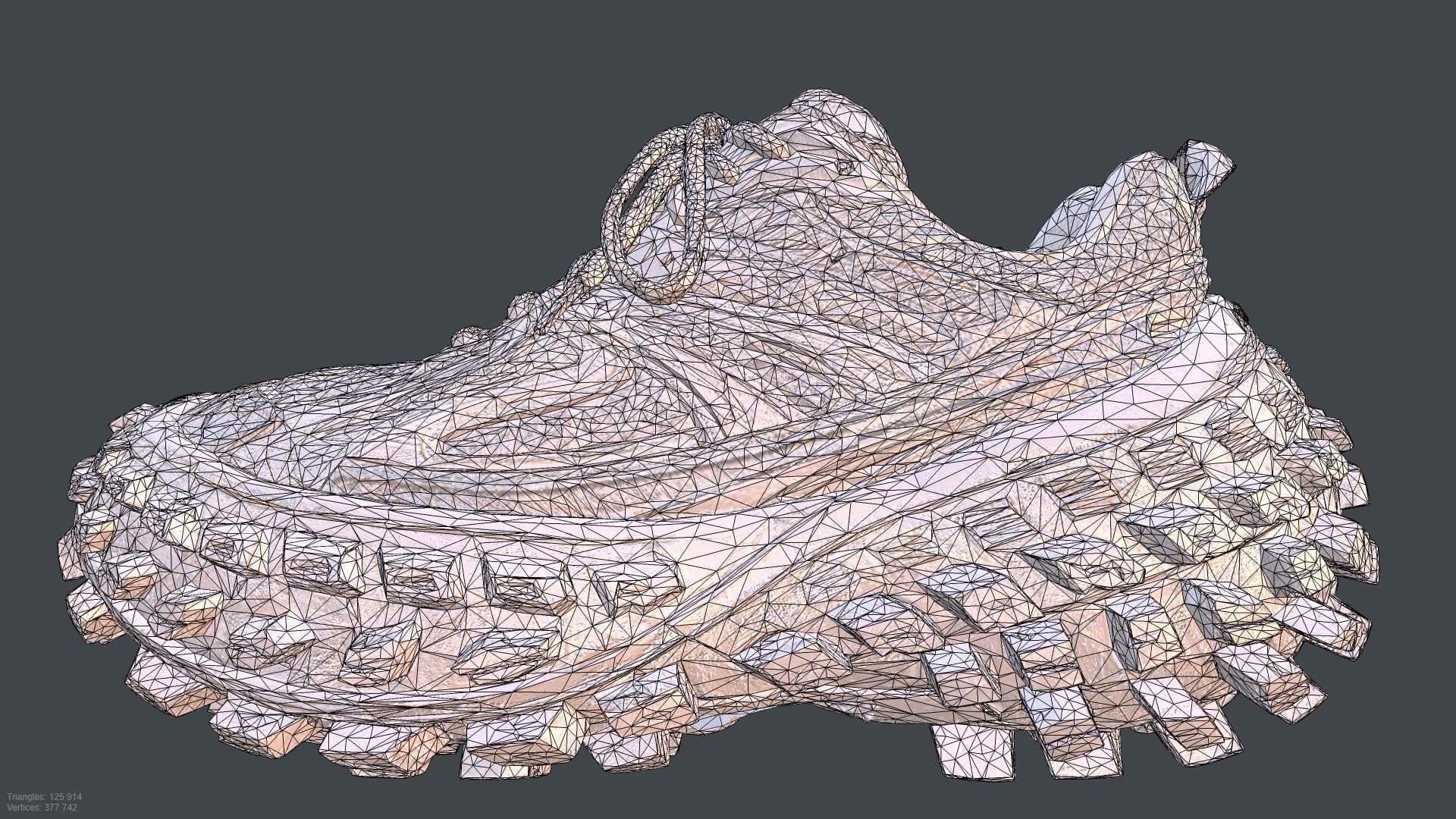 Balenciaga Defender Shoes Low Poly PBR - 3D Model by 3Dog_Artist