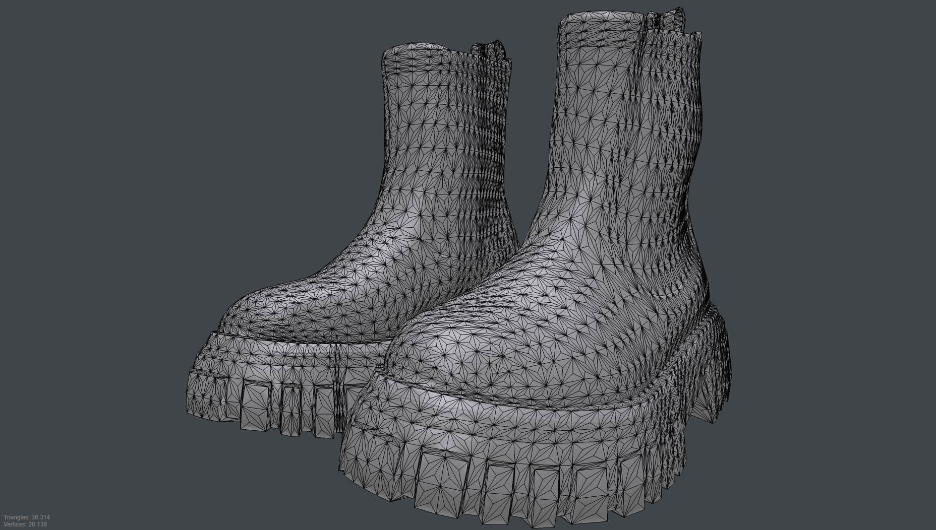 Chelsea Classic Shoes Low Poly PBR - 3D Model by 3Dog_Artist