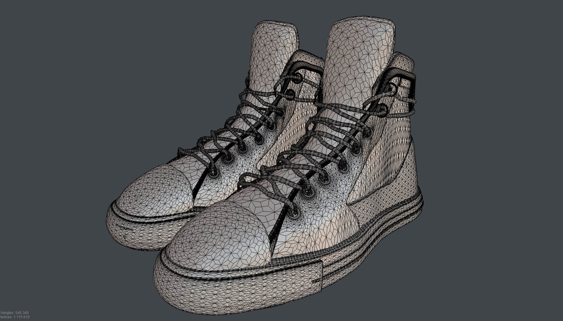 Converse All Star Shoes Low Poly PBR - 3D Model by 3Dog_Artist