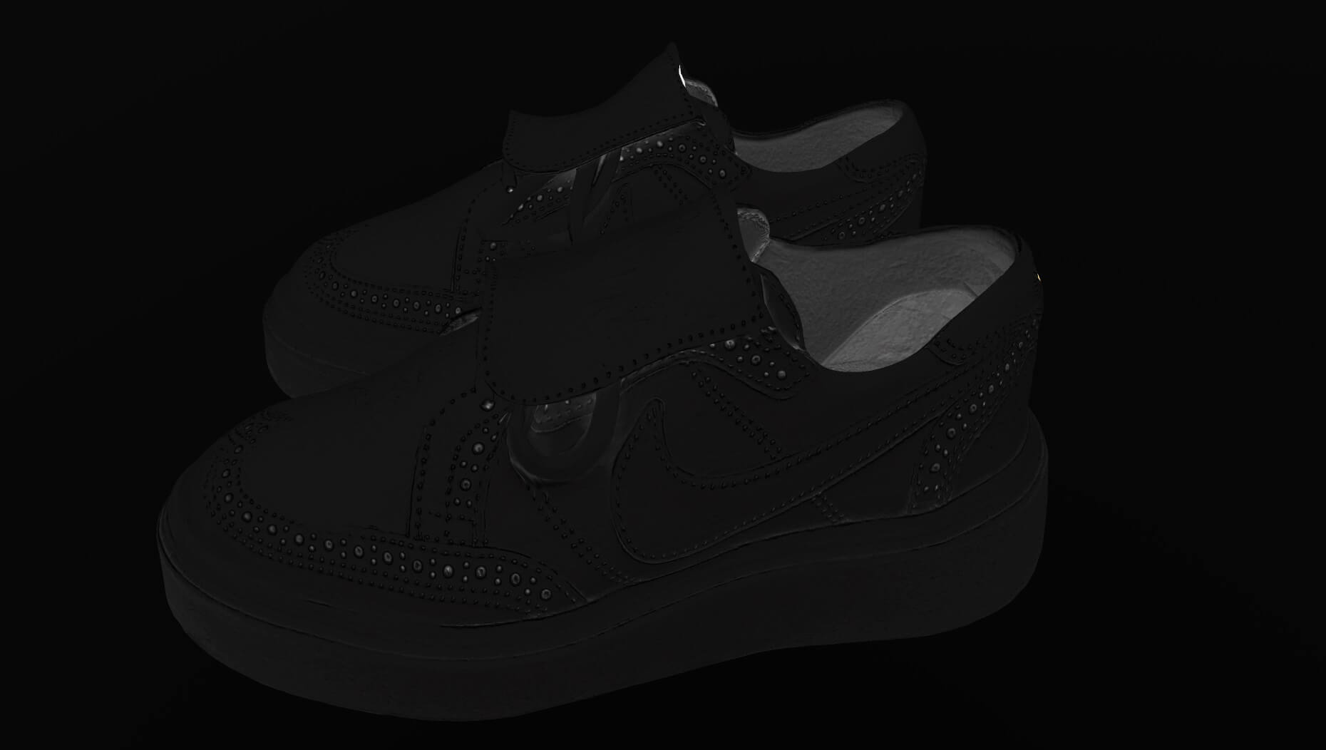 Nike Kwondo Loffer Shoes Low Poly PBR - 3D Model by 3Dog_Artist