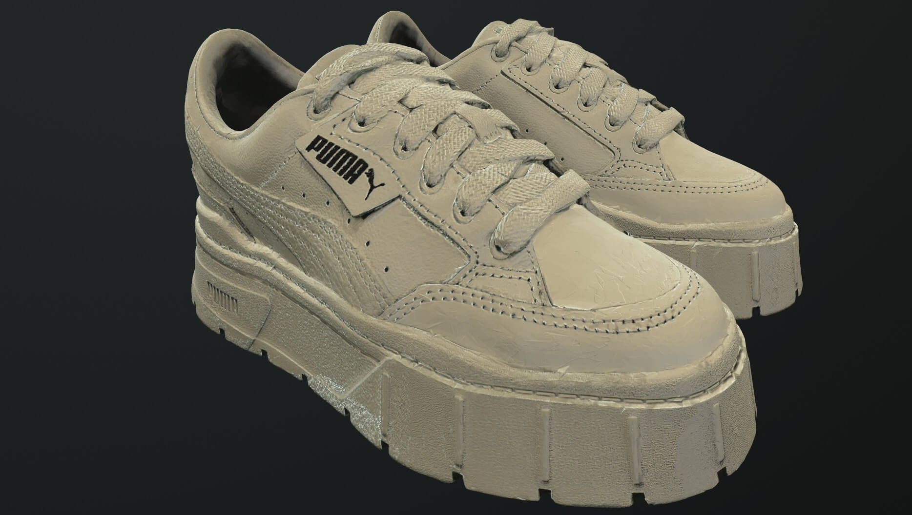 Puma Mayze Stack Trainers Low Poly PBR - 3D Model by 3Dog_Artist