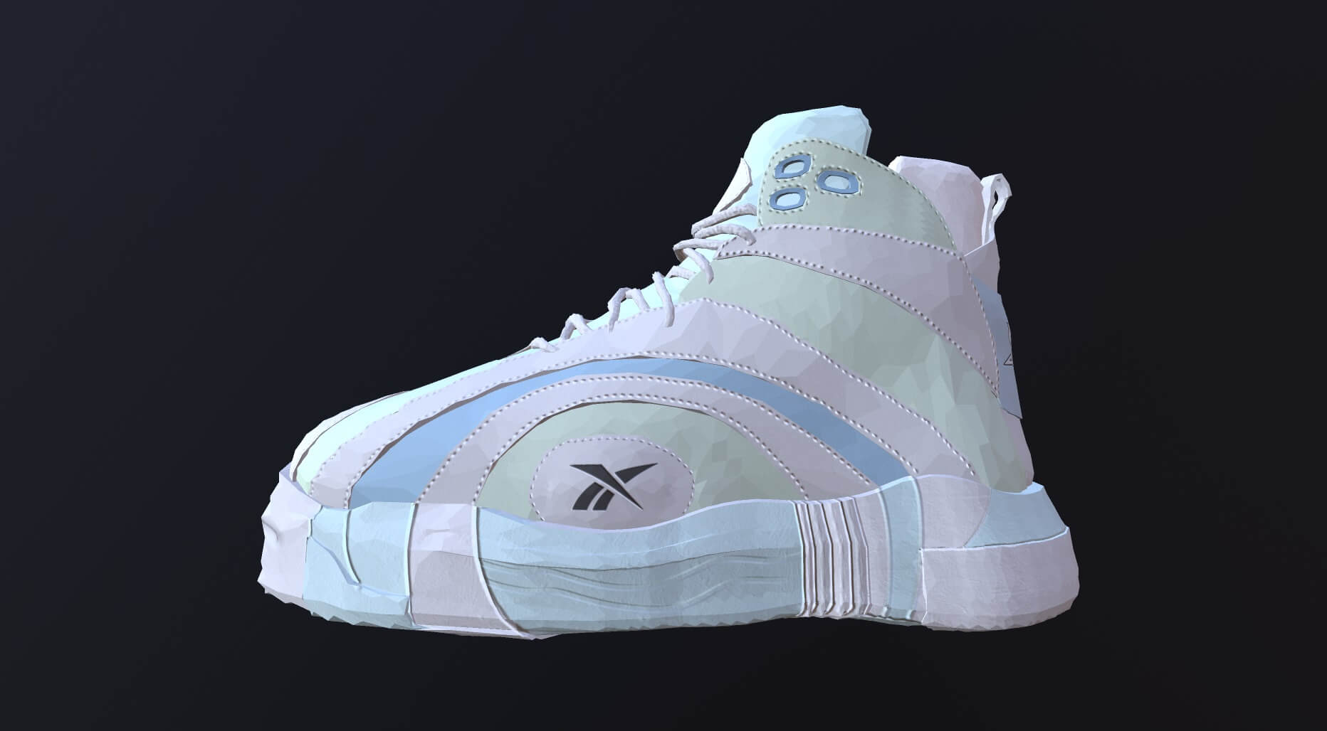Reebok Shaqnosis Joj Shoes Low Poly PBR - 3D Model by 3Dog_Artist