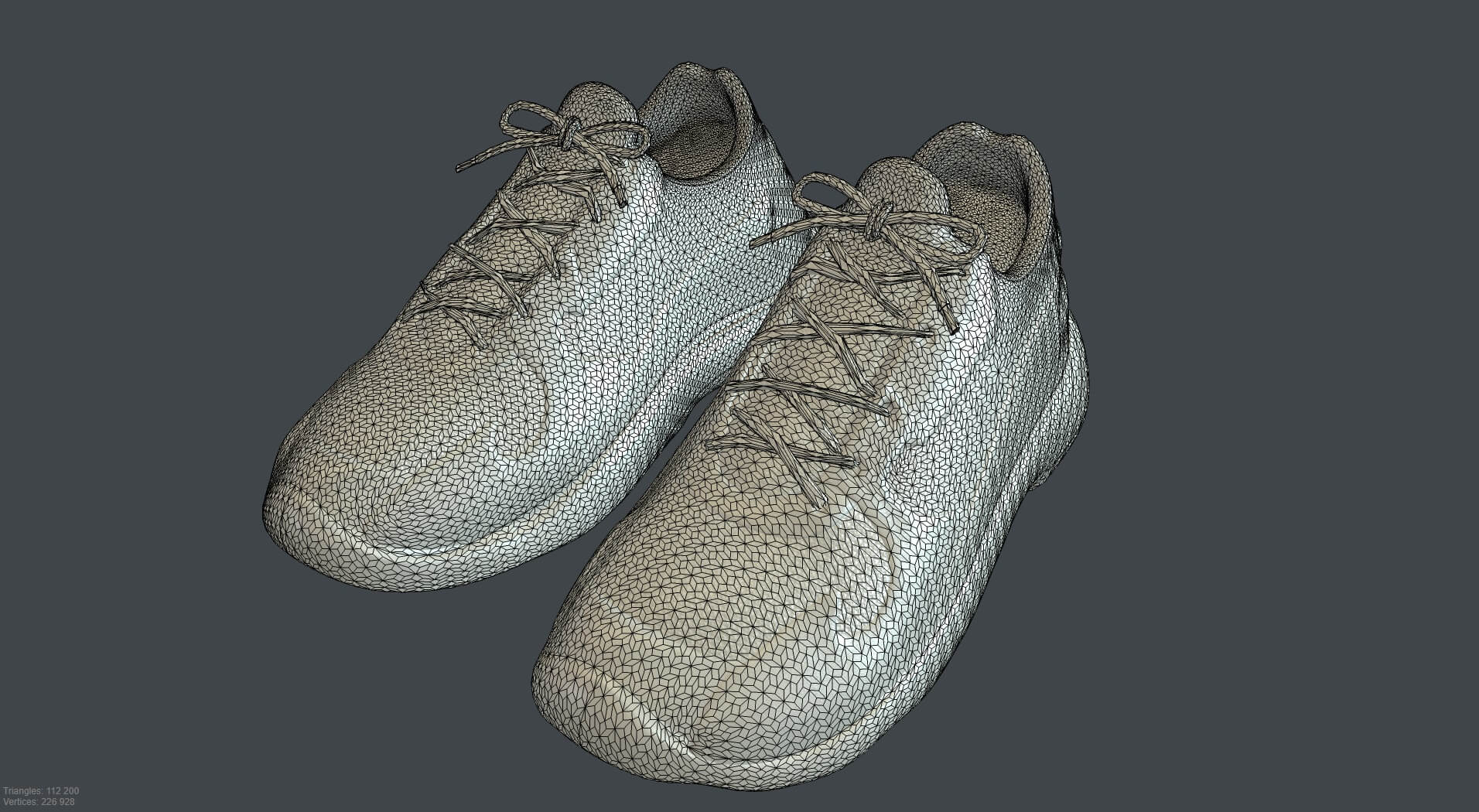 Rick Owens Designer Shoes Low Poly PBR - 3D Model by 3Dog_Artist