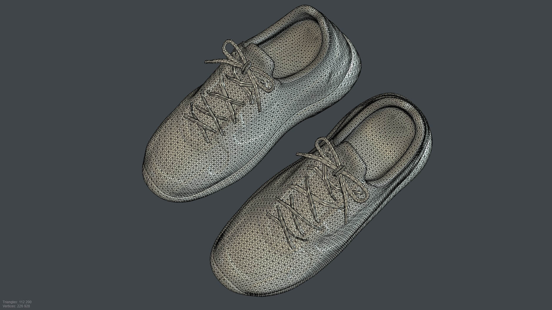 Rick Owens Designer Shoes Low Poly PBR - 3D Model by 3Dog_Artist