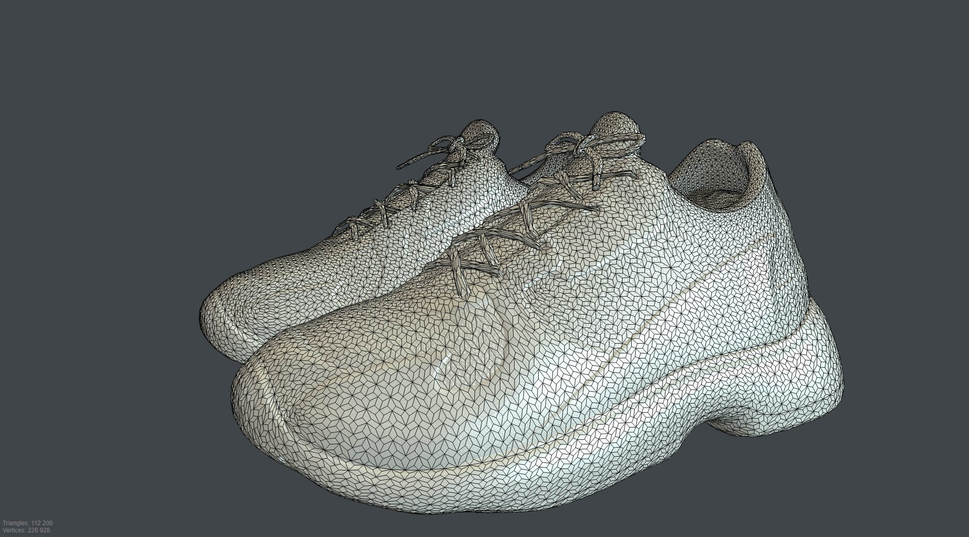 Rick Owens Designer Shoes Low Poly PBR - 3D Model by 3Dog_Artist