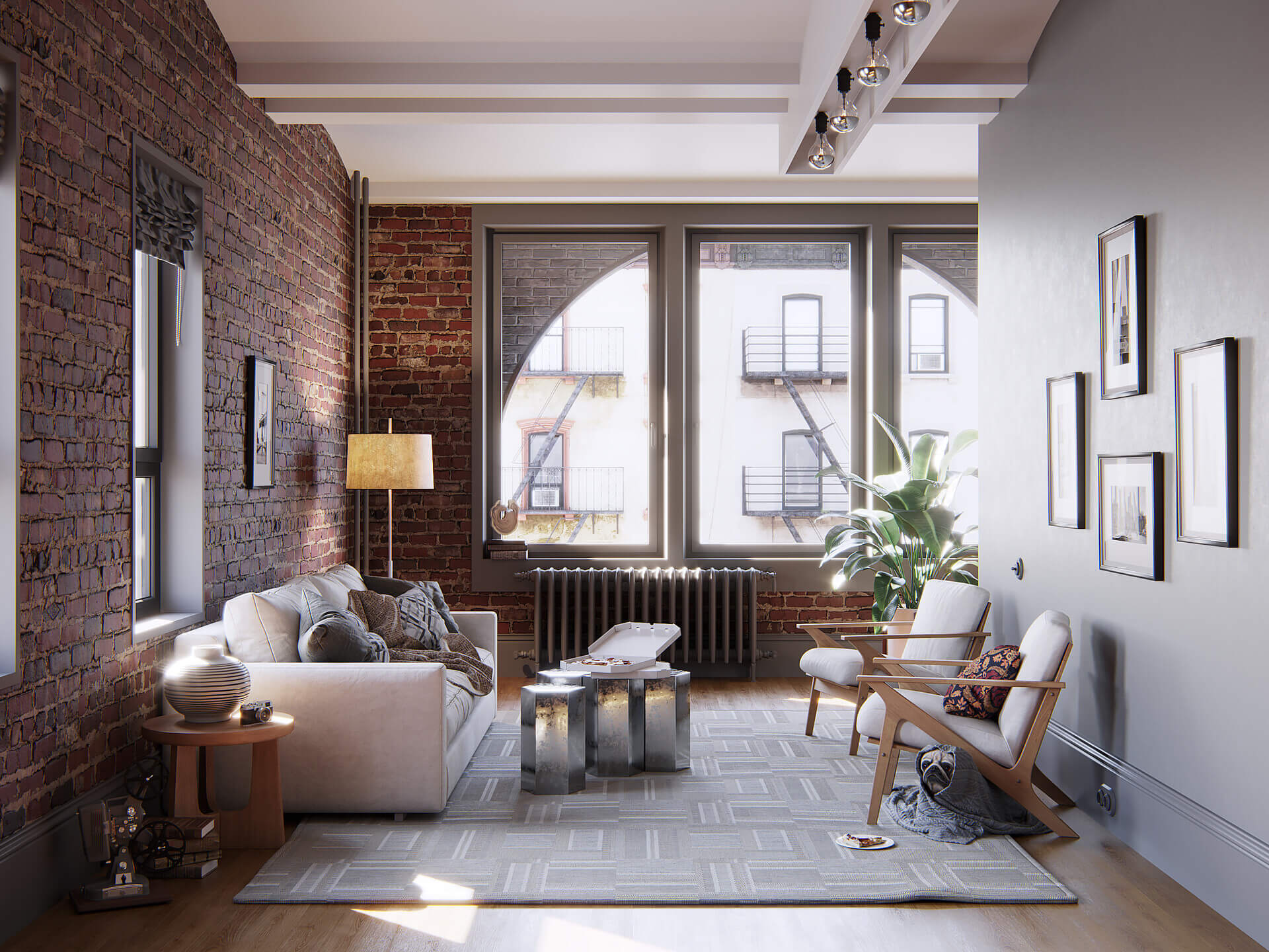 Apartment In Nyc 3d Render Digital Art By 3dpaz