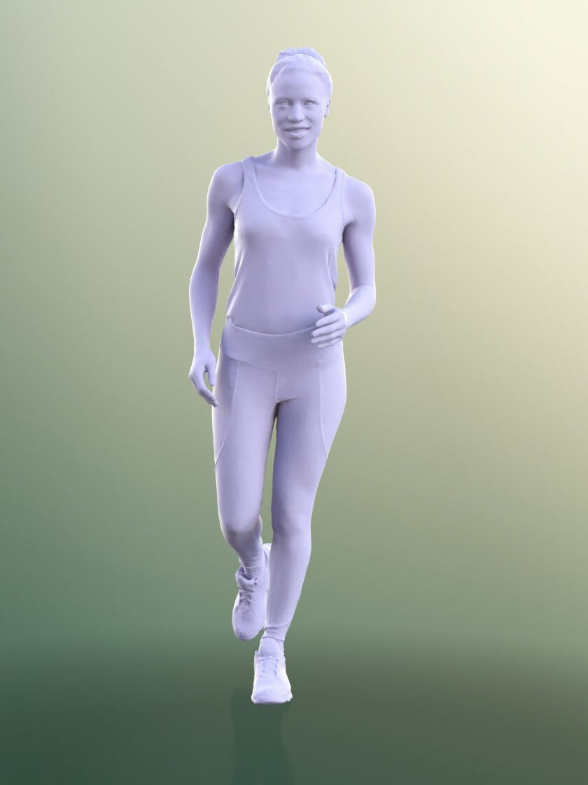 Diana 10872 - Woman Running 3D Model by 3dpeople