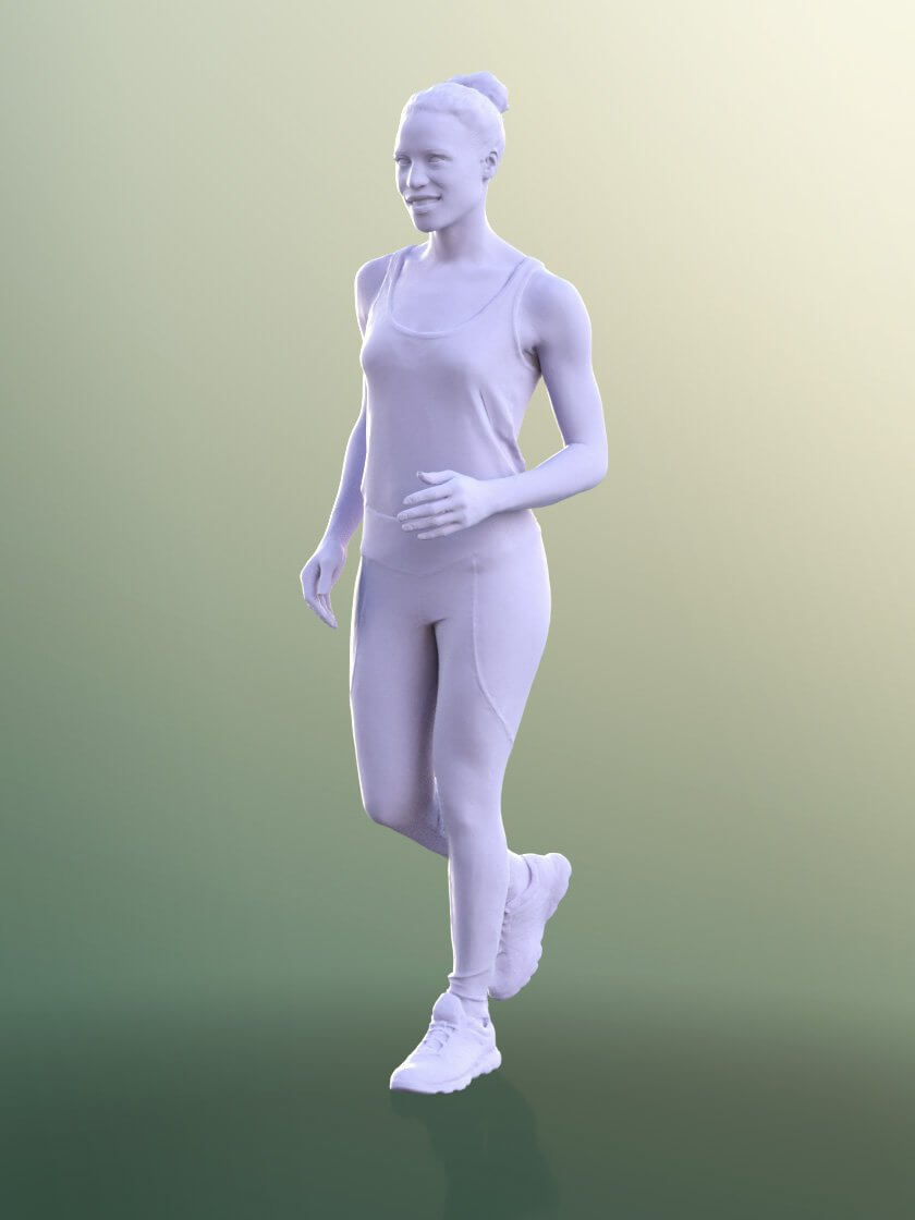 Diana 10872 - Woman Running 3D Model by 3dpeople