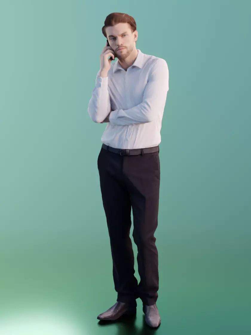 Kenneth 10070 - Call The Boss 3D Model by 3dpeople