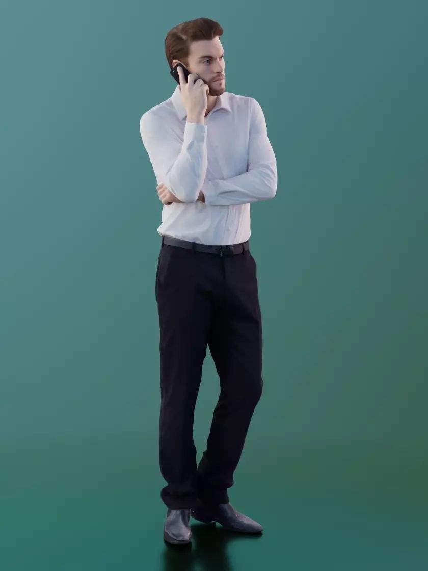 Kenneth 10070 - Call The Boss 3D Model by 3dpeople