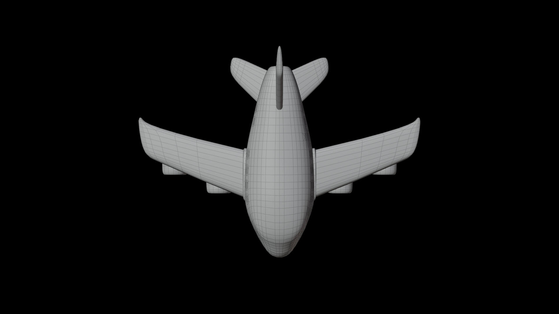 Cartoon Plane Low-Poly 3D Model by 3DPolyForge