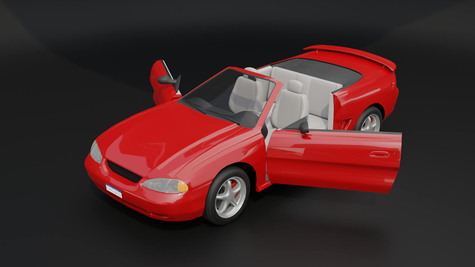 Sports Coup Car Set by 3DPolyForge