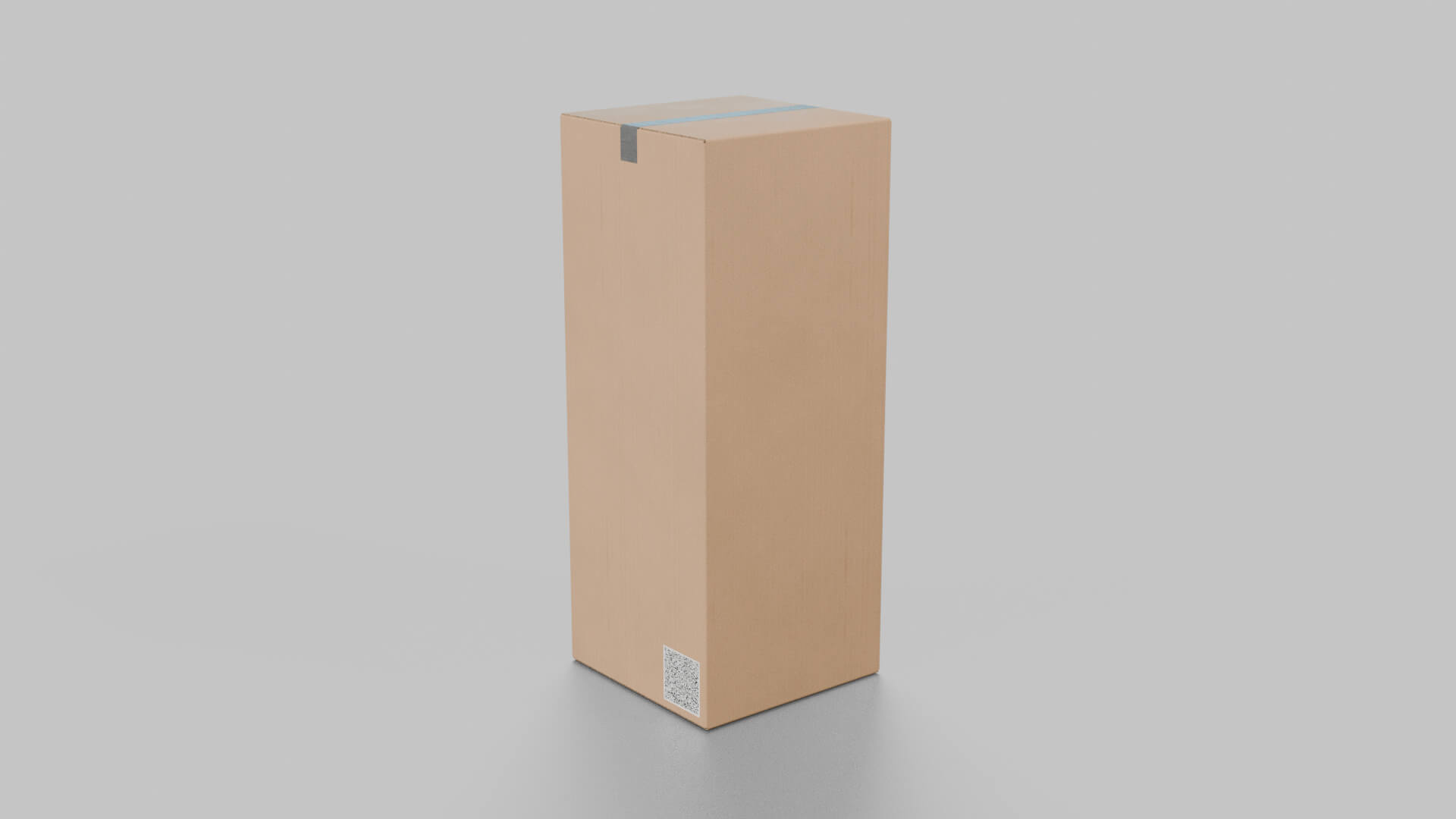 Cube Tall Cardboard Box - Rigged and Fully Customizable 3D Model by ...