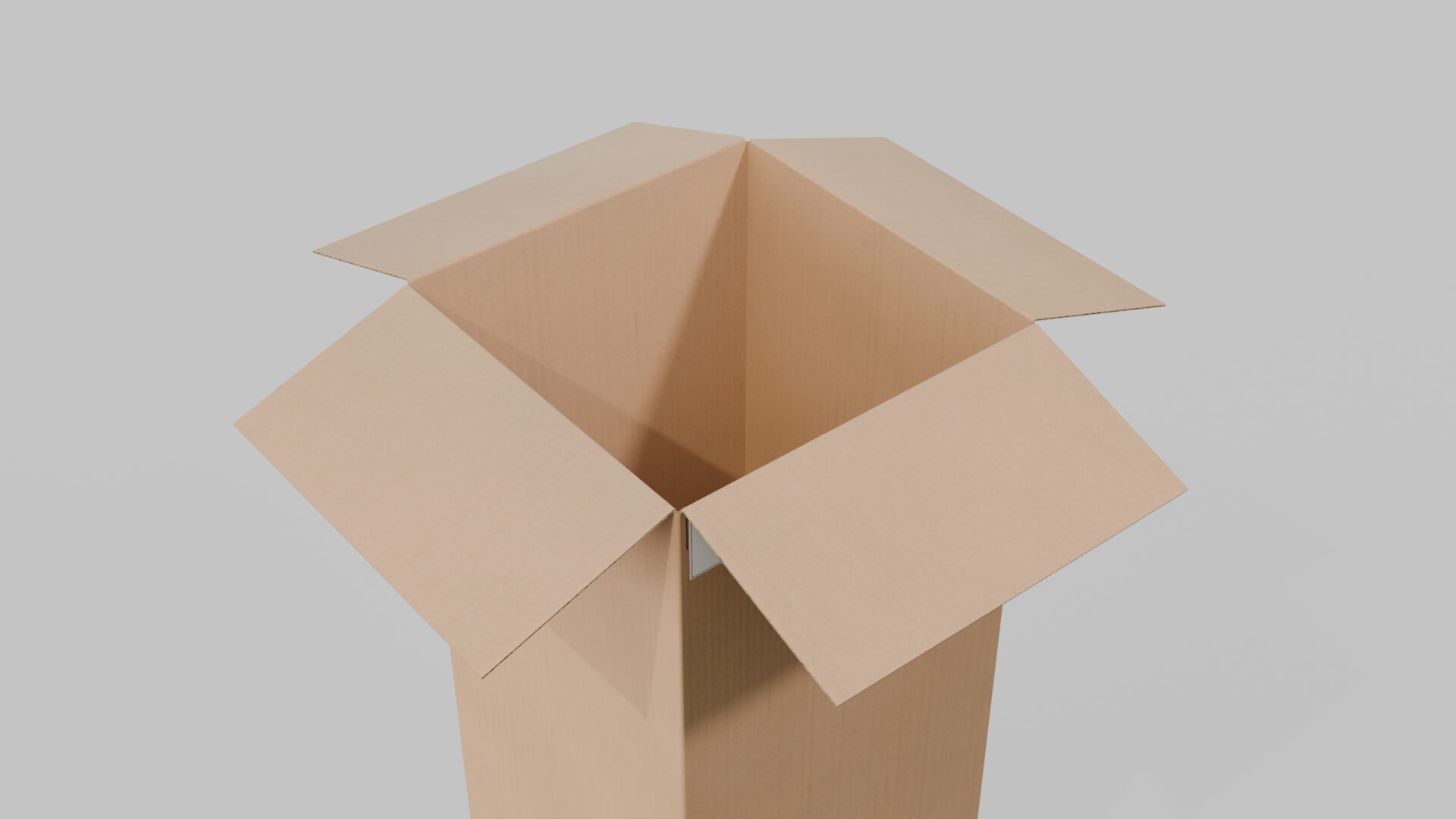 Cube Tall Cardboard Box - Rigged and Fully Customizable 3D Model by ...