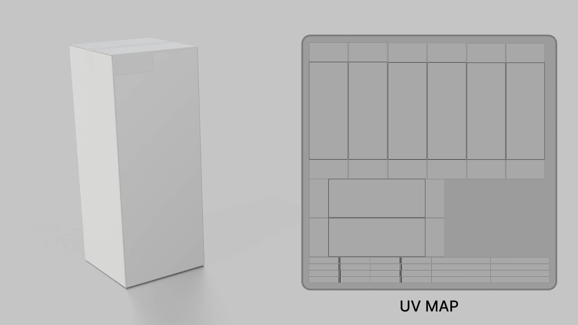 Cube Tall Cardboard Box - Rigged and Fully Customizable 3D Model by ...