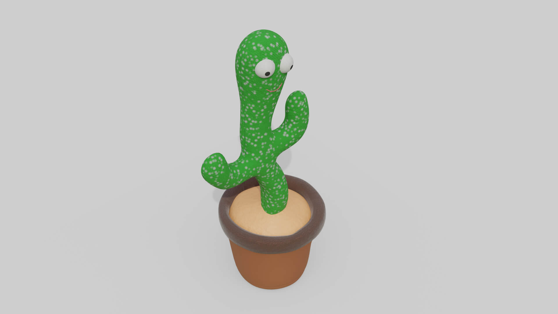 Dancing Cactus Toy - Rigged and Animated 3D Model by 3DPolyForge