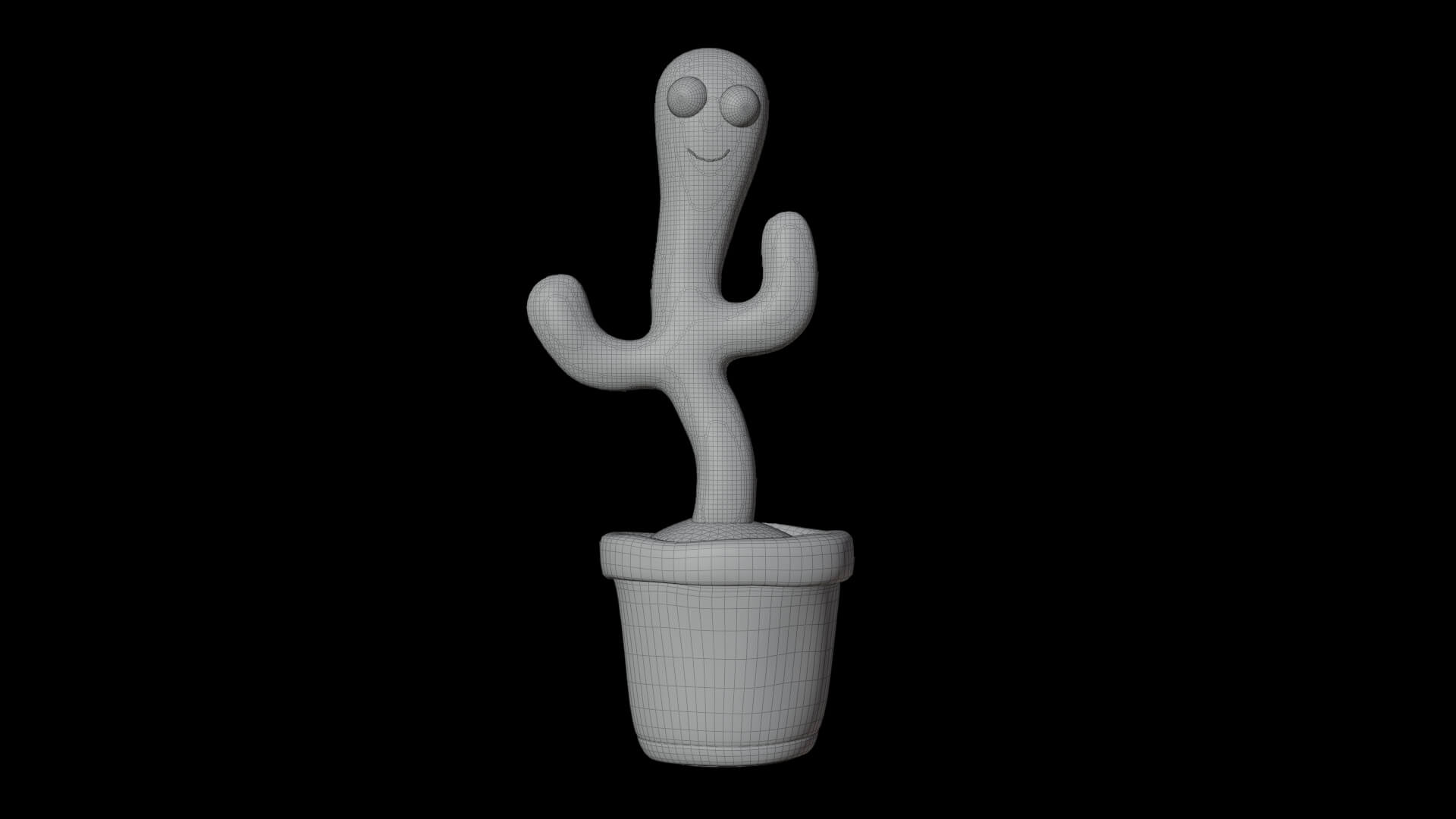 Dancing Cactus Toy - Rigged and Animated 3D Model by 3DPolyForge