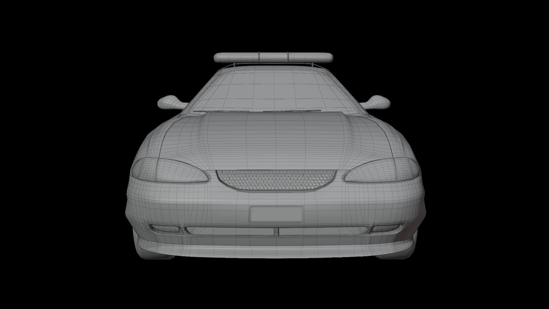 Fast Police Car - 3D Model by 3DPolyForge