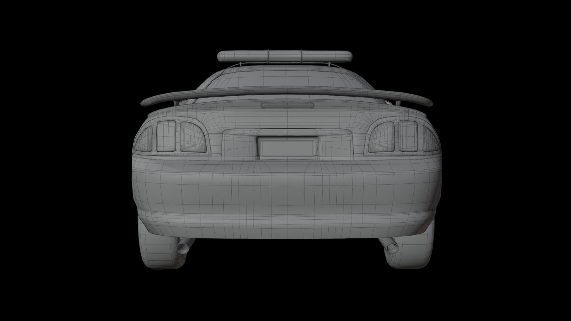 Fast Police Car - 3D Model by 3DPolyForge