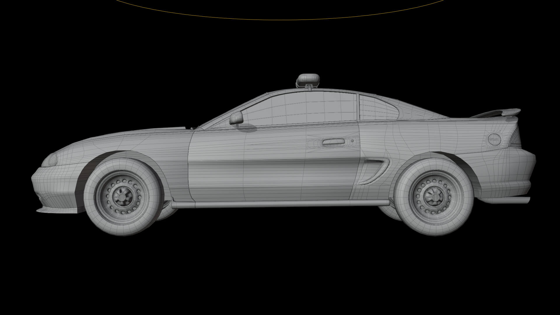 Fast Police Car - 3D Model by 3DPolyForge