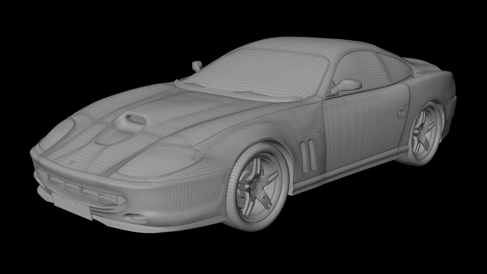 Ferrari 550 Maranello - 3D Model by 3DPolyForge