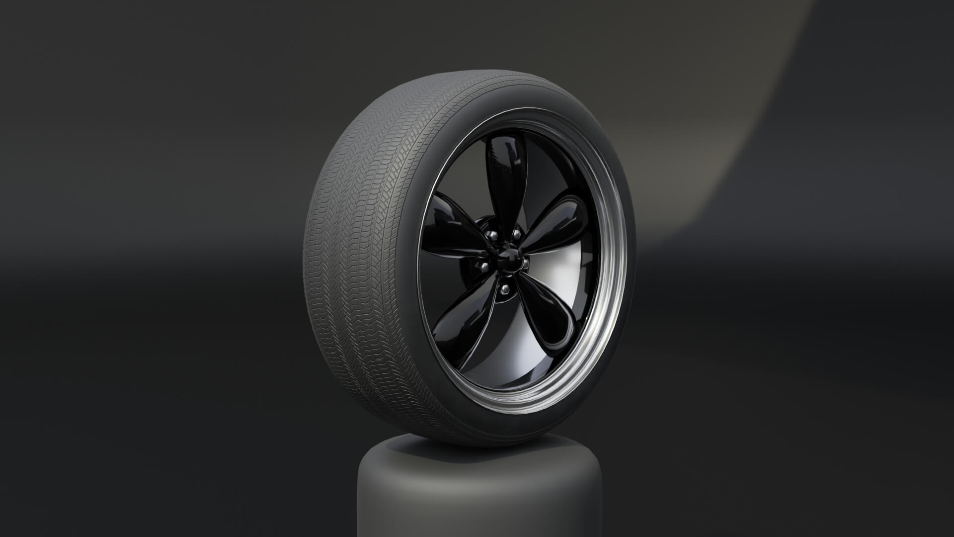 High-Detail Dual-Color Car Wheel for Games and Rendering 3D Model by ...