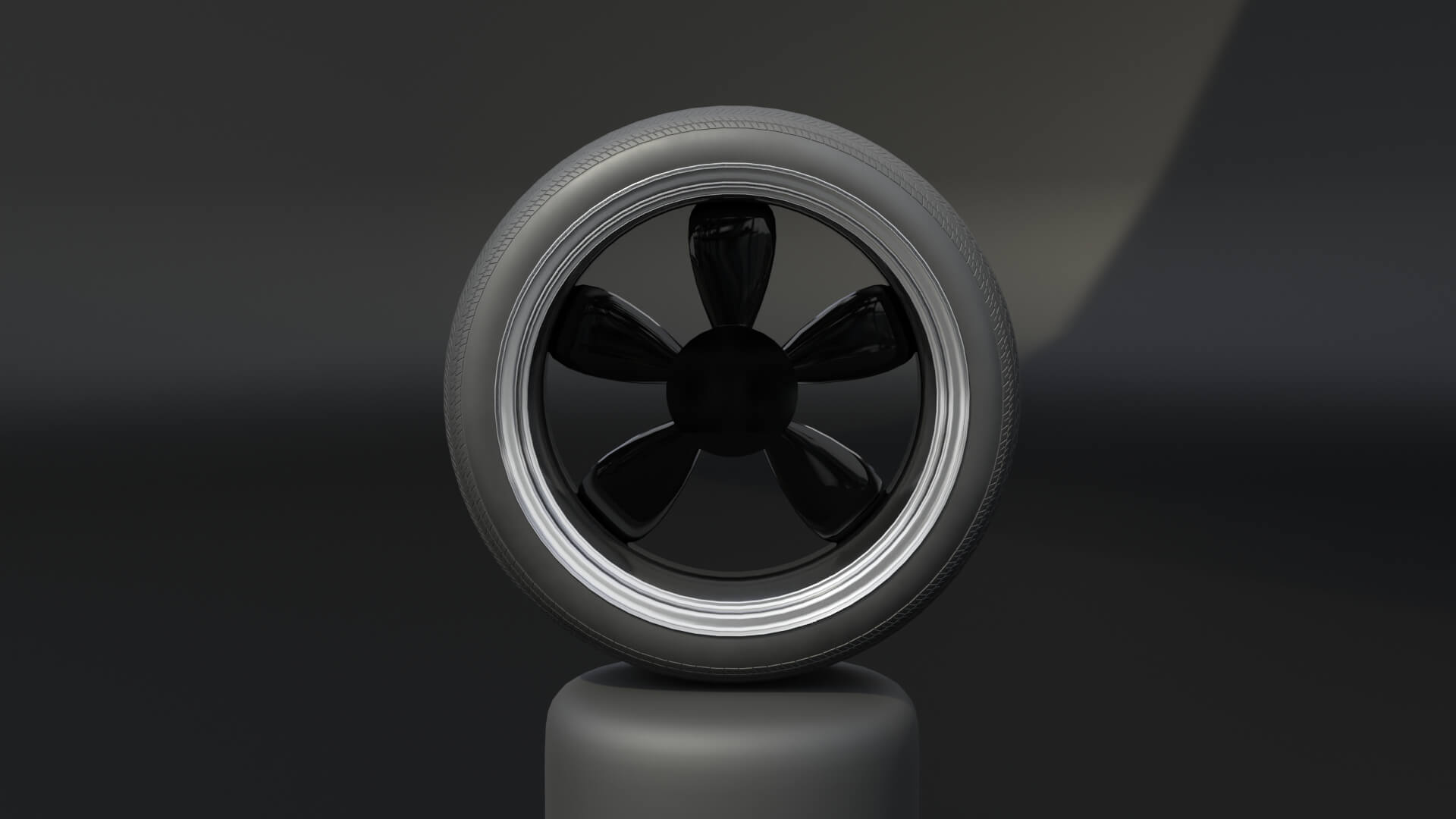 High-Detail Dual-Color Car Wheel for Games and Rendering 3D Model by ...