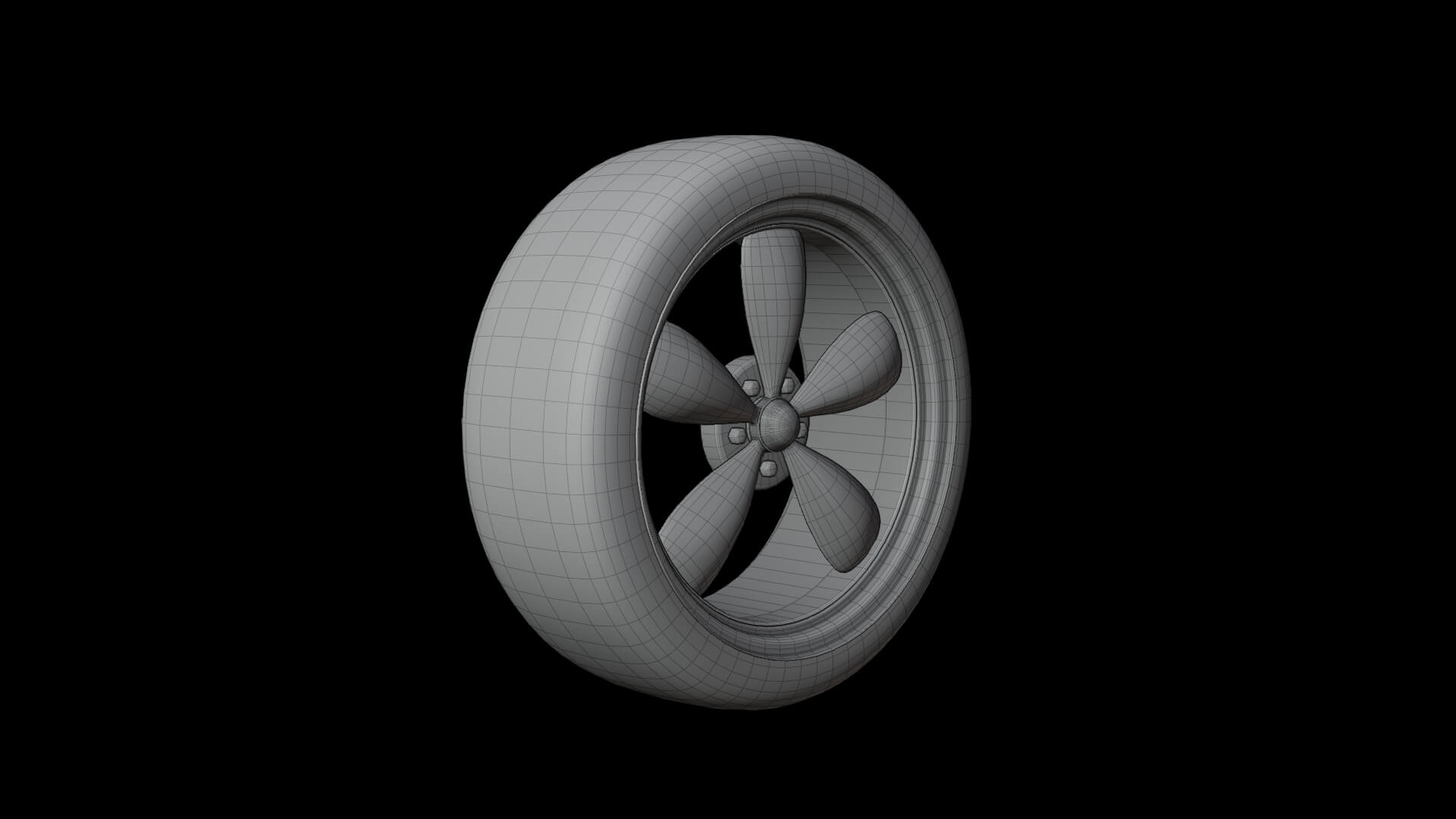 High-Detail Dual-Color Car Wheel for Games and Rendering 3D Model by ...