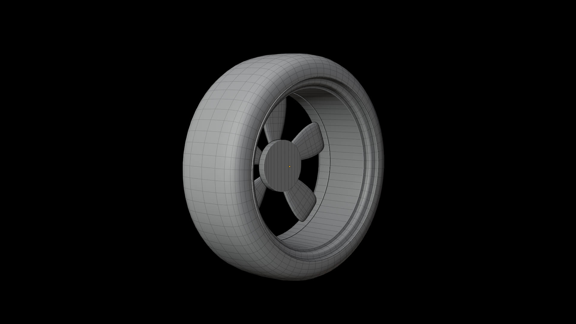High-Detail Dual-Color Car Wheel for Games and Rendering 3D Model by ...